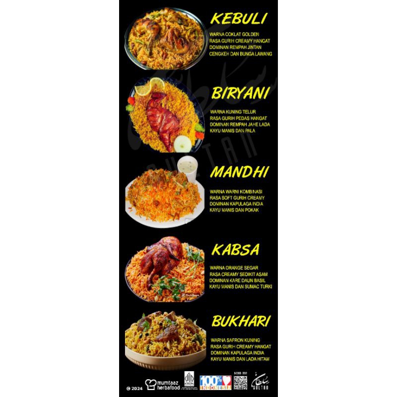 Jual 7 PORSI PAKET HEMAT 570gr KEBULI BIRYANI MANDHI KABSA BUKHARI ...