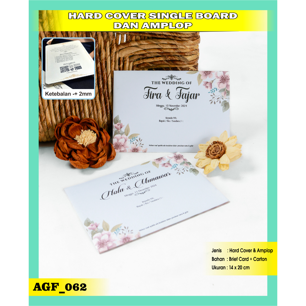 Jual Undangan Pernikahan Hard Cover dan Amplop Elegan Mewah Model ...