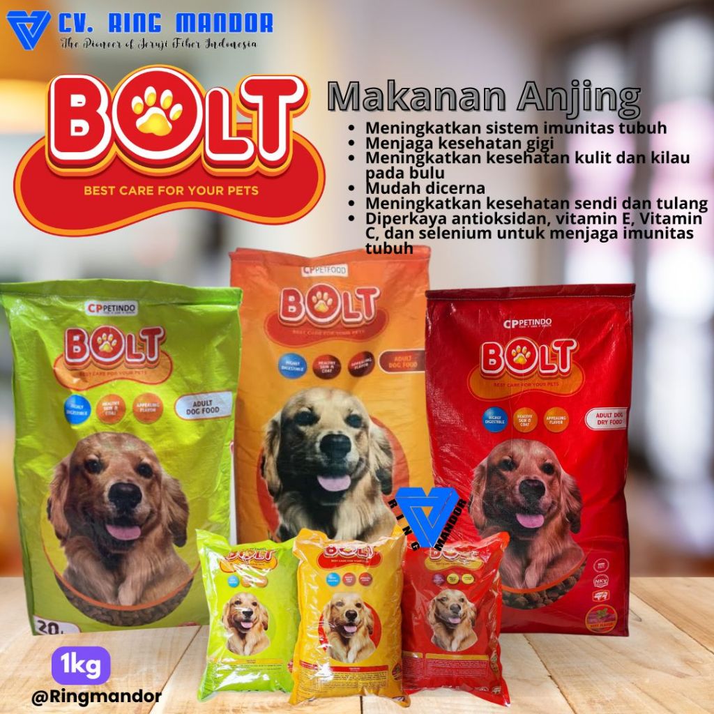 Jual Bolt dog 1kg makanan anjing Bolt freshpack 1kg freshpack 1kg ...