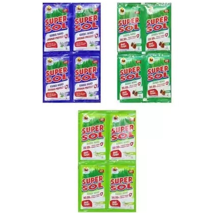 Jual SUPERSOL LANTAI RENCENG ISI 12 x 19ml KARBOL WANGI SACHET CEMARA ...