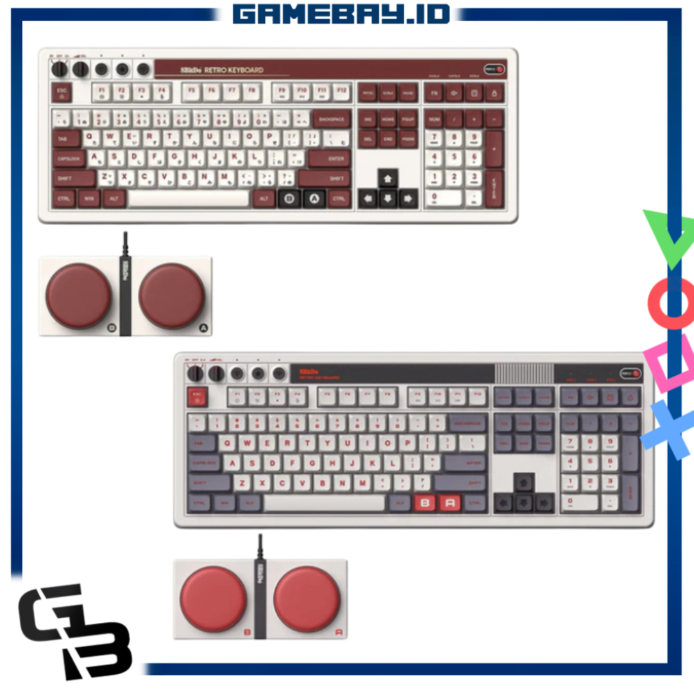 Jual 8BitDo Retro 108 Mechanical Keyboard Fami / N Edition | Shopee ...