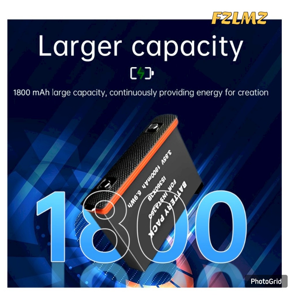 Jual BATERAI Kamera Insta360 X3 Replacement Battery Pack 1800mAh ...