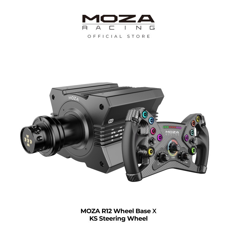 Jual MOZA Racing R12 Wheel Base with KS Open Steering Wheel | Racing ...