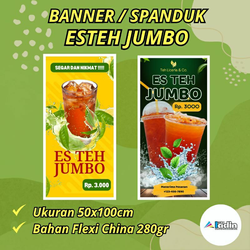 Jual SPANDUK ESTEH | BANNER ESTEH | SPANDUK ESTEH JUMBO | BANNER ESTEH ...