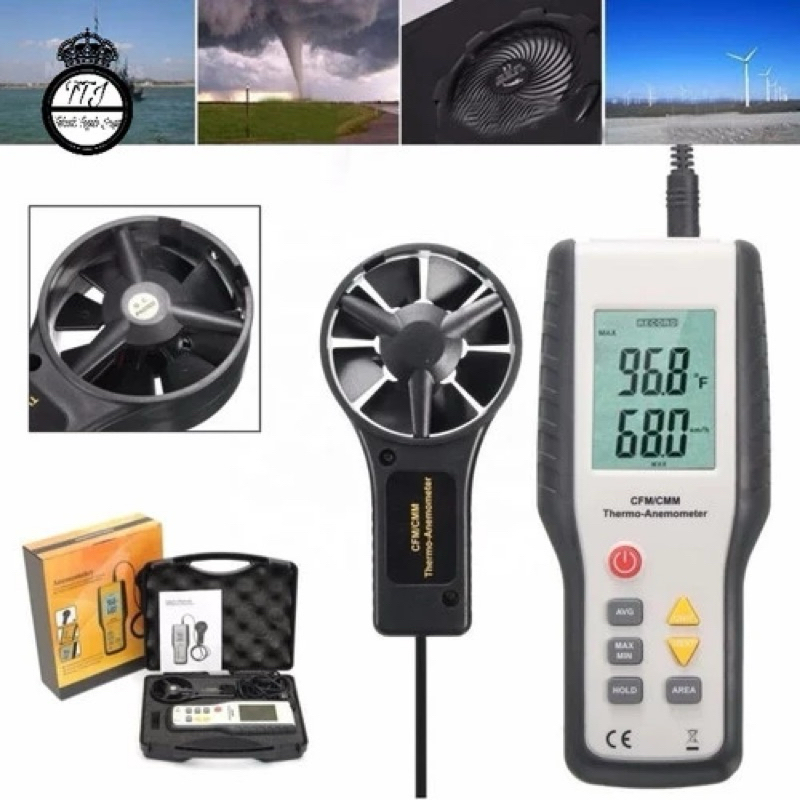 Jual Anemometer HTi HT-9819 Detachable Anemometer with CFM/CMM funtion ...