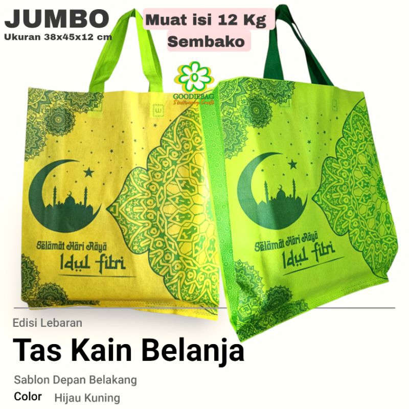 Jual Isi 12 Pcs Jumbo Tas Selamat Hari Raya Idul Fitri Muat 12 Kg ...