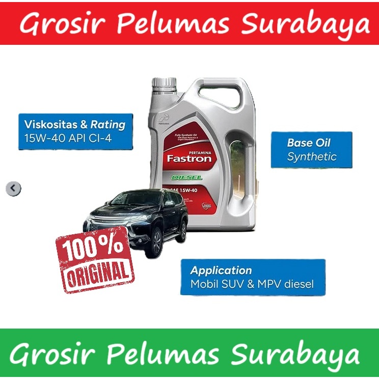 Jual ORIGINAL oli FASTRON diesel sae 15w-40 15w40 15W/40 GALON 4 liter ...