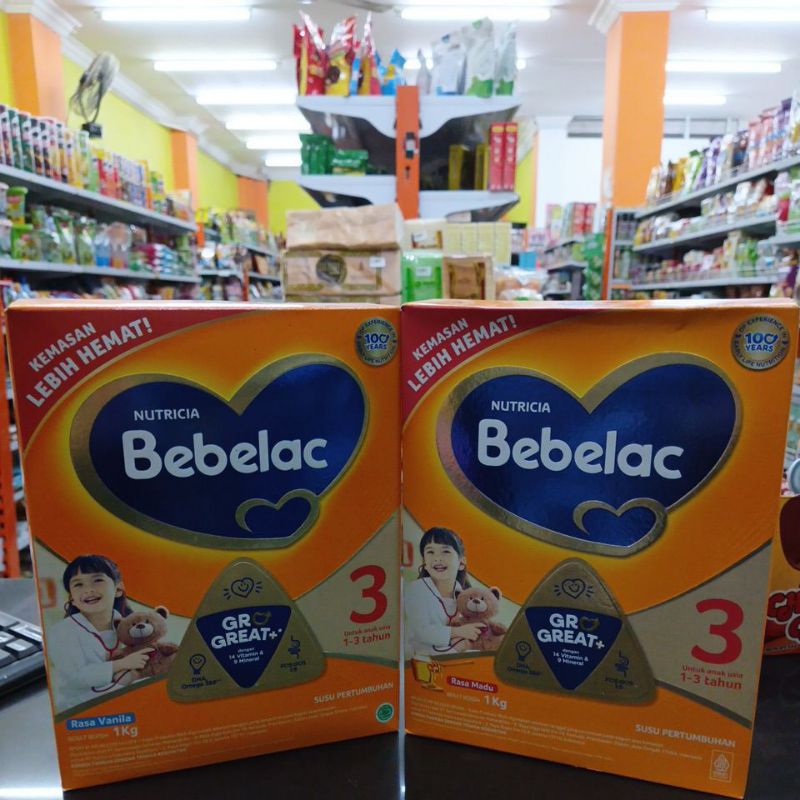 Jual NUTRICIA BEBELAC 3 MADU/VANILLA 1KG | Shopee Indonesia