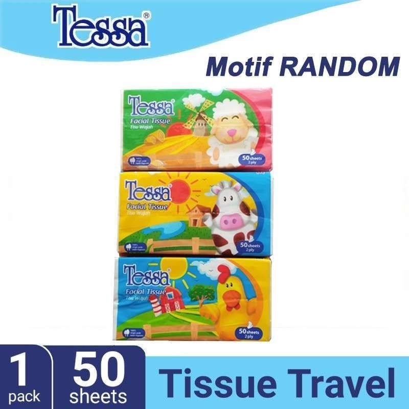 Jual TESSA Facial Tissue 200 sheet ( 2 ply ) / 2 pack | Shopee Indonesia