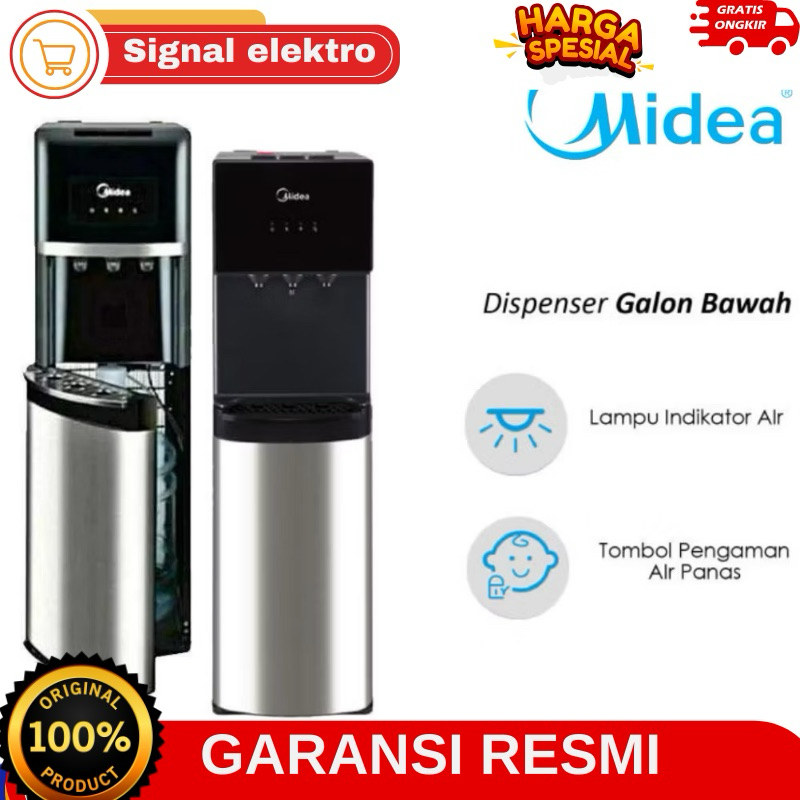 Jual Dispenser Midea YL-1567B | Galon bawah YL1567B 1567 B kompresor ...