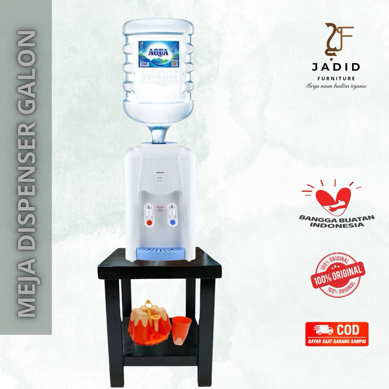 Jual meja dispenser galon kayu,meja magic com,meja ricecooker uk40x40 ...