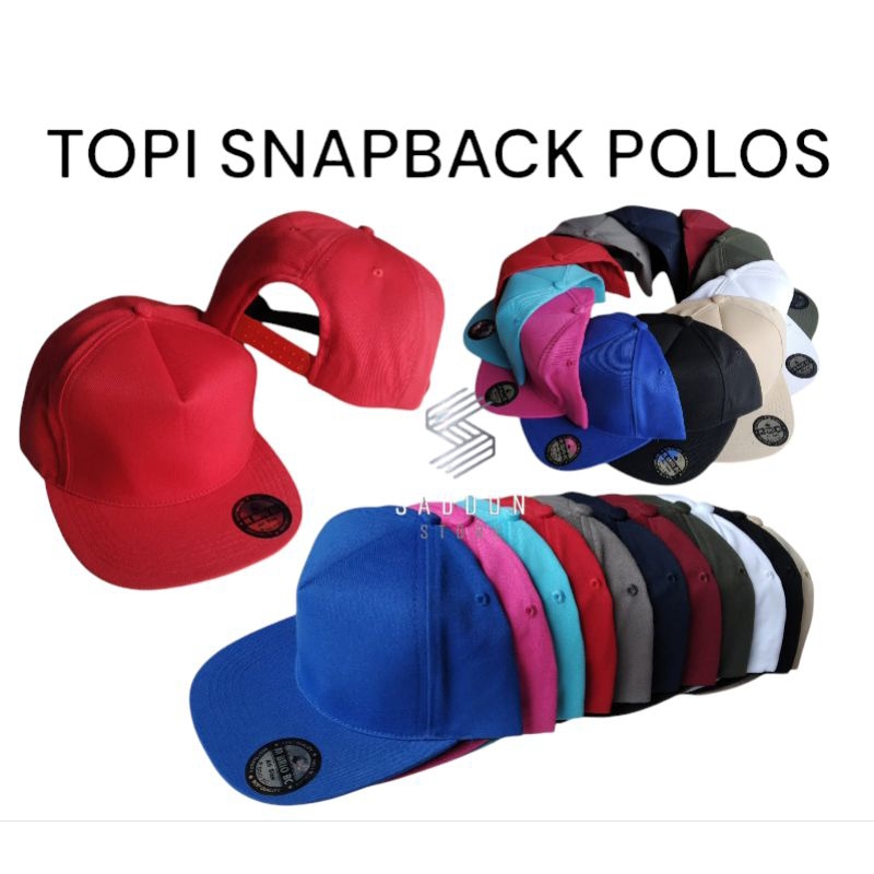Jual Topi Snapback Polos - Hiphop Polos Merah - Topi Pria Classic ...