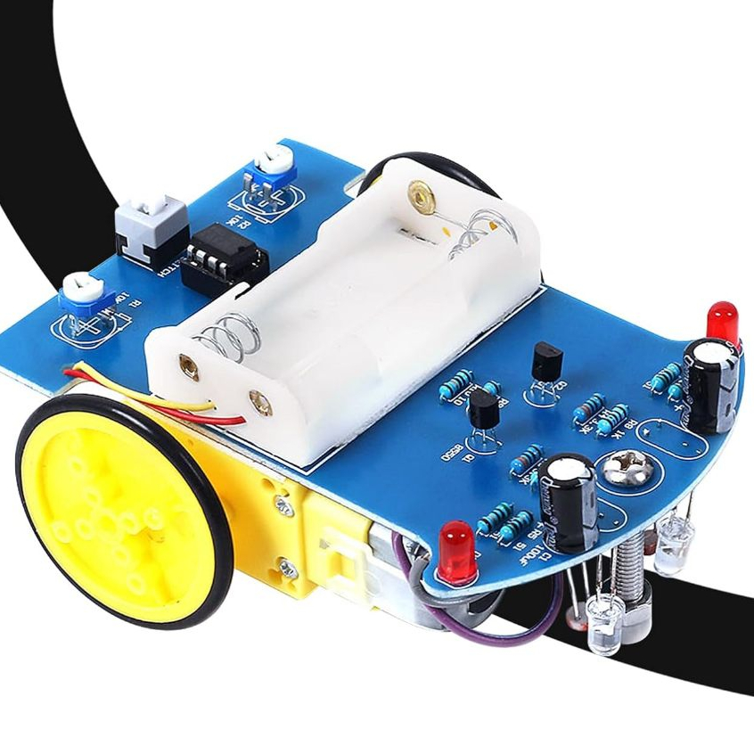 Jual D2-1 DIY KIT Robot Tracking Line Follower Smart Car LM393 Dual ...