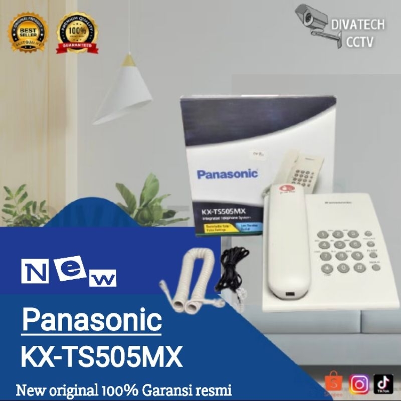 Jual Panasonic KX-TS505-MX TELEPHONE PANASONIC NEW ORIGINAL GARANSI RESMI | Shopee Indonesia