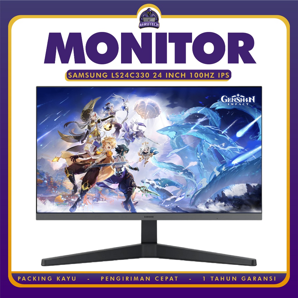 Jual MONITOR SAMSUNG LS24C330 24 INCH 100HZ IPS FULL HD GARANSI RESMI ...