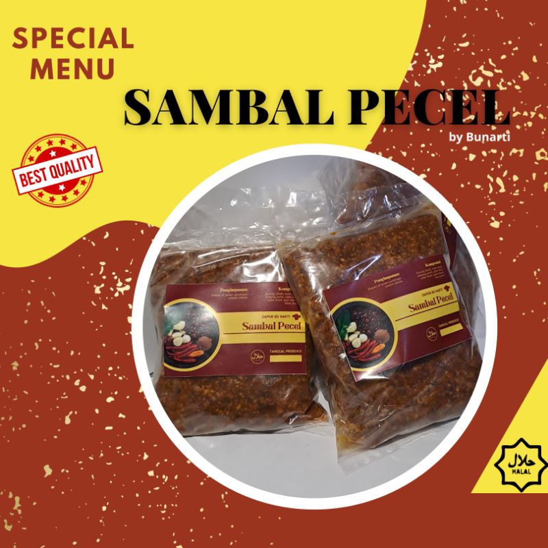 Jual SAMBAL PECEL BUNARTI 250gram, Asli tanpa bahan pengawet | Shopee ...