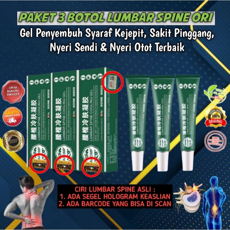 Jual ORI IMPOR - PAKET LUMBAR SPINE LSCG MENYEMBUHKAN SYARAF KEJEPIT, SAKIT PINGGANG & NYERI ...