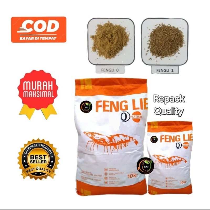 Jual TERMURAH Fengli Pelet FENG LIE pakan udang Baby Lobster/ Pakan Burayak/ Umpan mancing ...