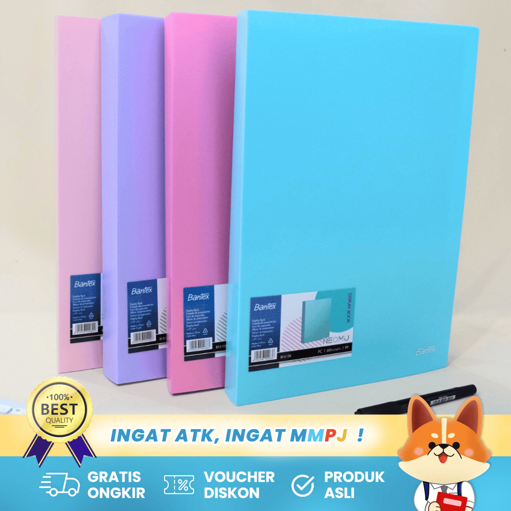 Jual Bantex Display Book FC - Warna Stylish Anti-Static Inner Dengan ...