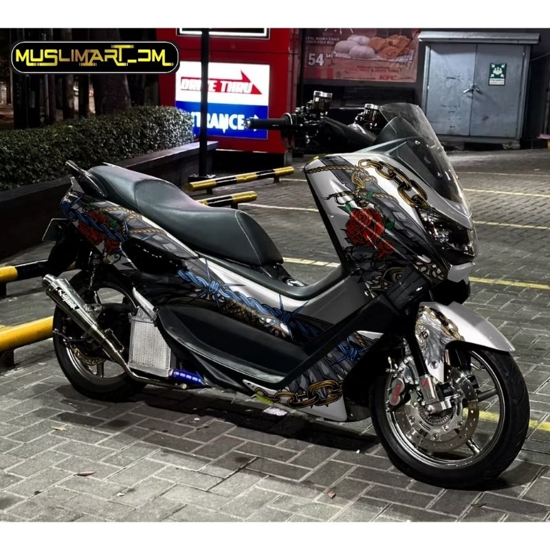 Jual Decal sticker full body nmax old variasi 3D vector animasi variasi ...