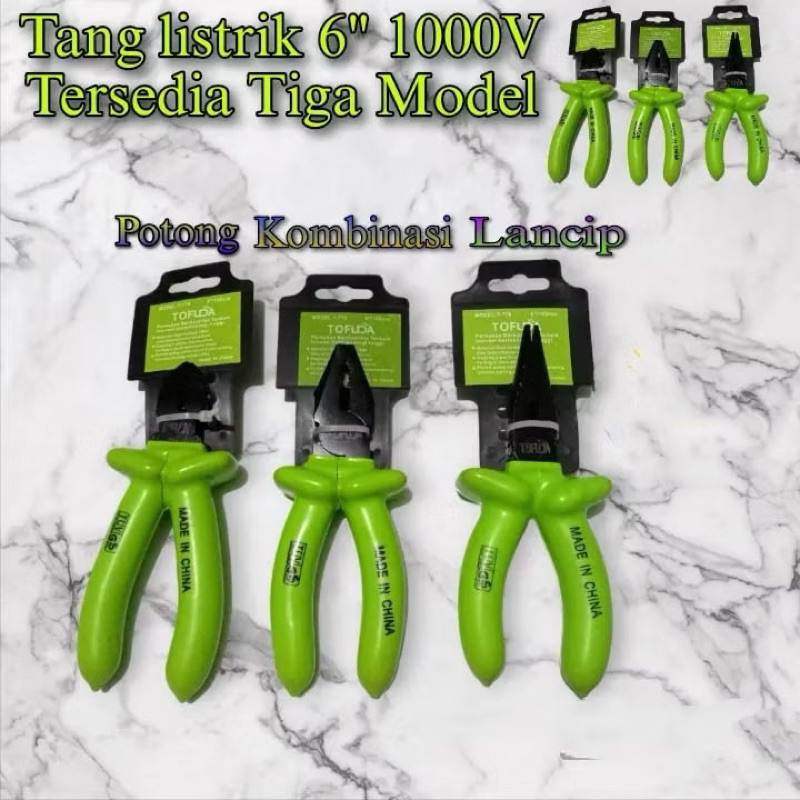 Jual KUALITAS TOFUDA - VTS TANG / TOFUDA Tang Lancip 6' Tang Potong 6 ...