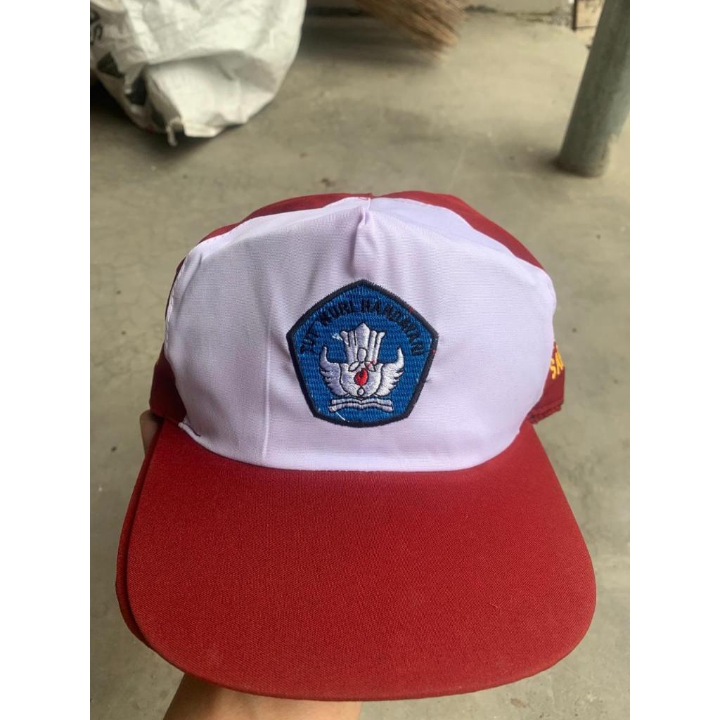 Jual TOPI SEKOLAH ANAK SD/MI LOGO WARNA BIRU | Shopee Indonesia