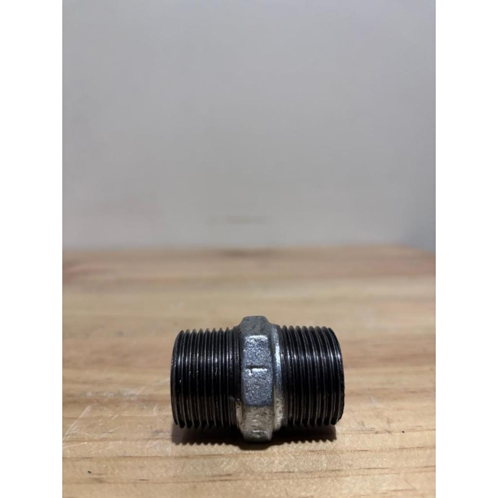 Jual Double Nepple Galvanis 1'"Inch Besi Nepel / Nipple Galvanize BSPT ...
