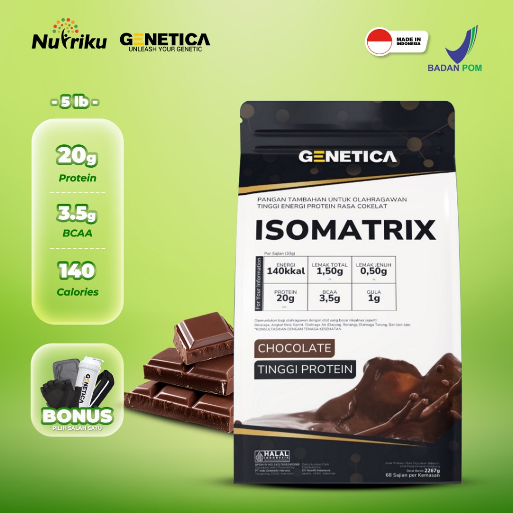Jual Genetica Isomatrix 5 Lbs Whey Protein Isolate Matrix Suplemen Gym ...