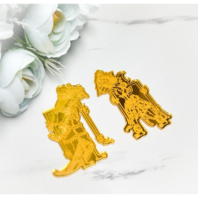 Jual AKRILIK WAYANG RAMA SINTA SHINTA MIRROR GOLD UNTUK HIASAN DEKORASI MAHAR SESERAHAN NIKAH ...