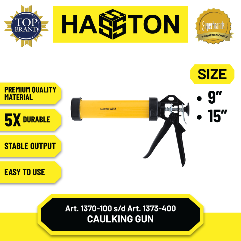 Jual Hasston Caulking Gun / Alat Tembak Lem Silicone (1370) | Shopee ...