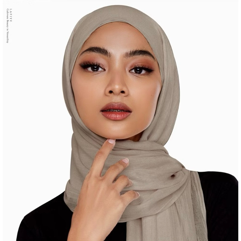 Jual NEW LAFIYE ORIGINAL!!! YOU COTTON SCARF BY LAFIYE BLACK, CHOCO ...