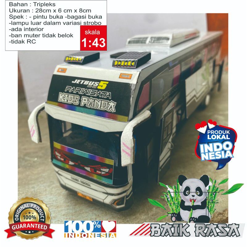 Jual Miniatur Bis TJ Kids Panda | Shopee Indonesia