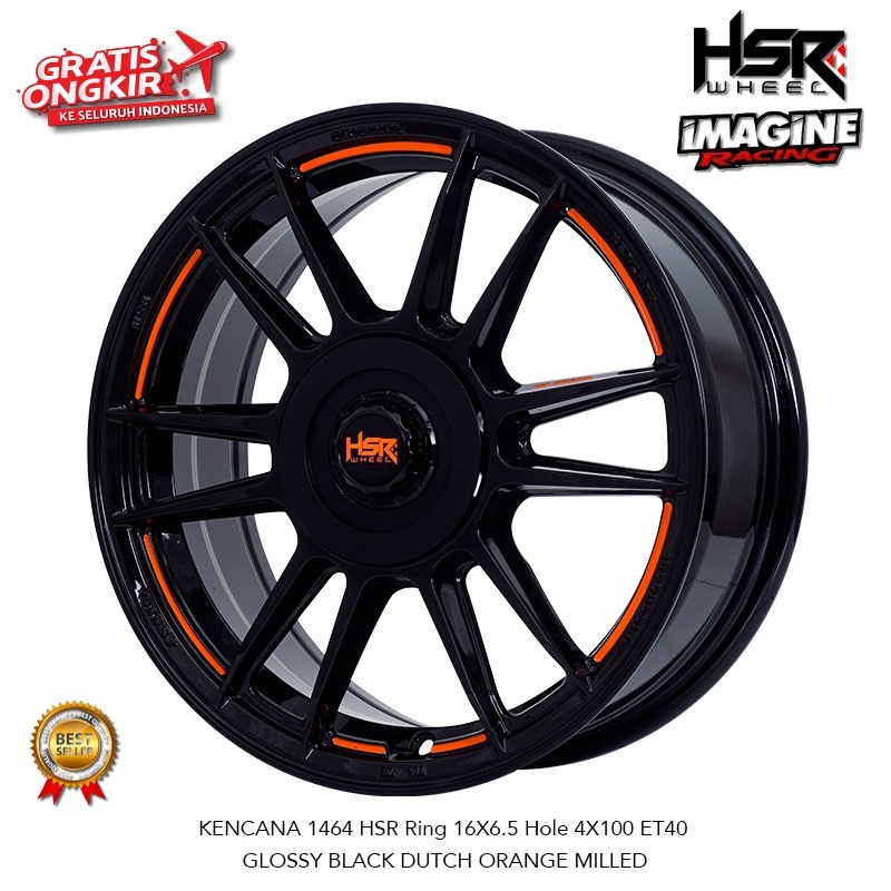 Jual VELG RACING HSR KENCANA RING 16 LEBAR 6,5 PCD 4X100 UNTUK JAZZ VIOS YARIS MOBILIO | Shopee ...