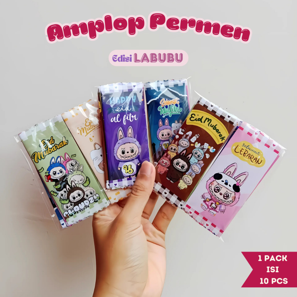 Jual 10 pcs Amplop Permen Lebaran Lucu dan Unik untuk Ampau Idul Fitri ...
