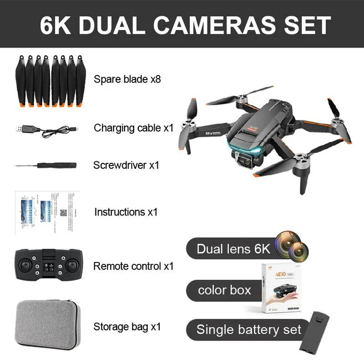 Jual KBDFA AE10 Drone - 6K Mini Brushless Motor Drone Fpv HD 4K ...