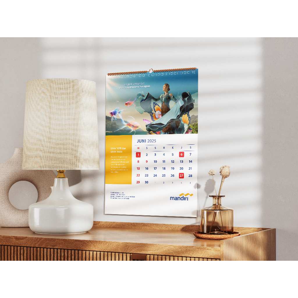 Jual Kalender Dinding Bank Mandiri | Kalender Dinding Bank BRI, BCA ...