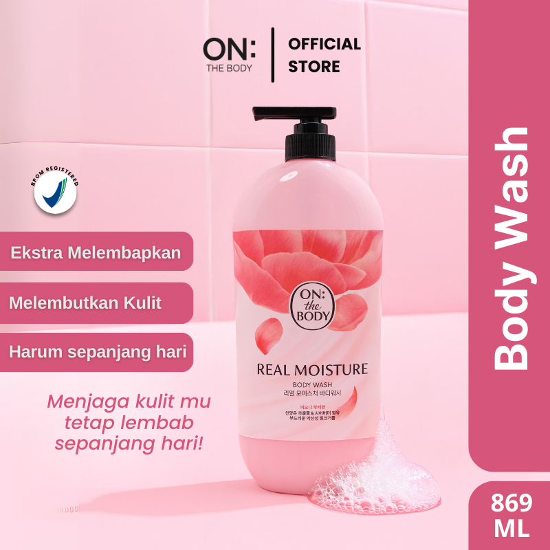 Jual On The Body Real Moisture Peony Bouquet Body Wash (900ml) | Shopee ...