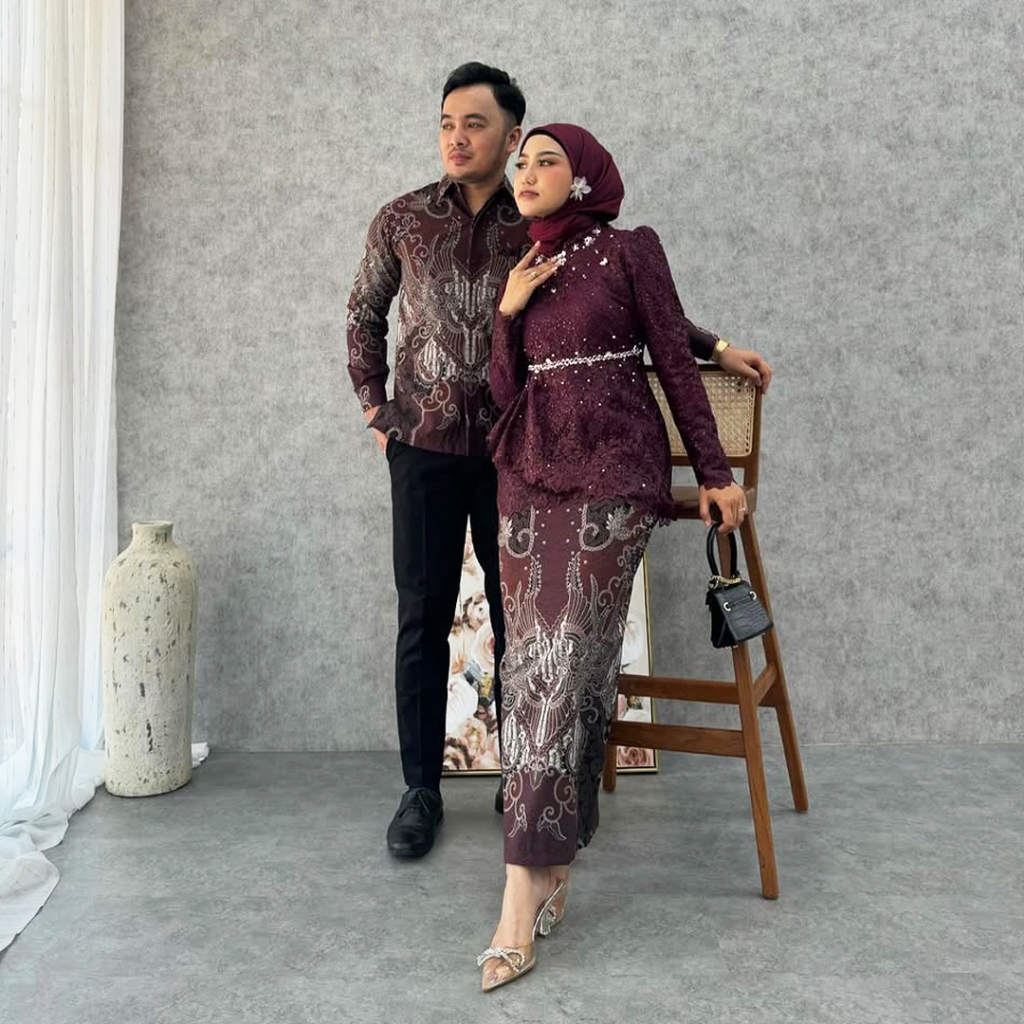 Jual Batik Couple Termurah - Kebaya Couple Rok Batik Kia Baju Lamaran ...