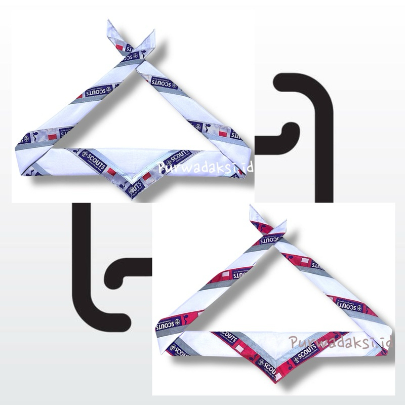 Jual Scraf pramuka bordir scouts putih \ Scraf Pramuka Scout Scarf ...