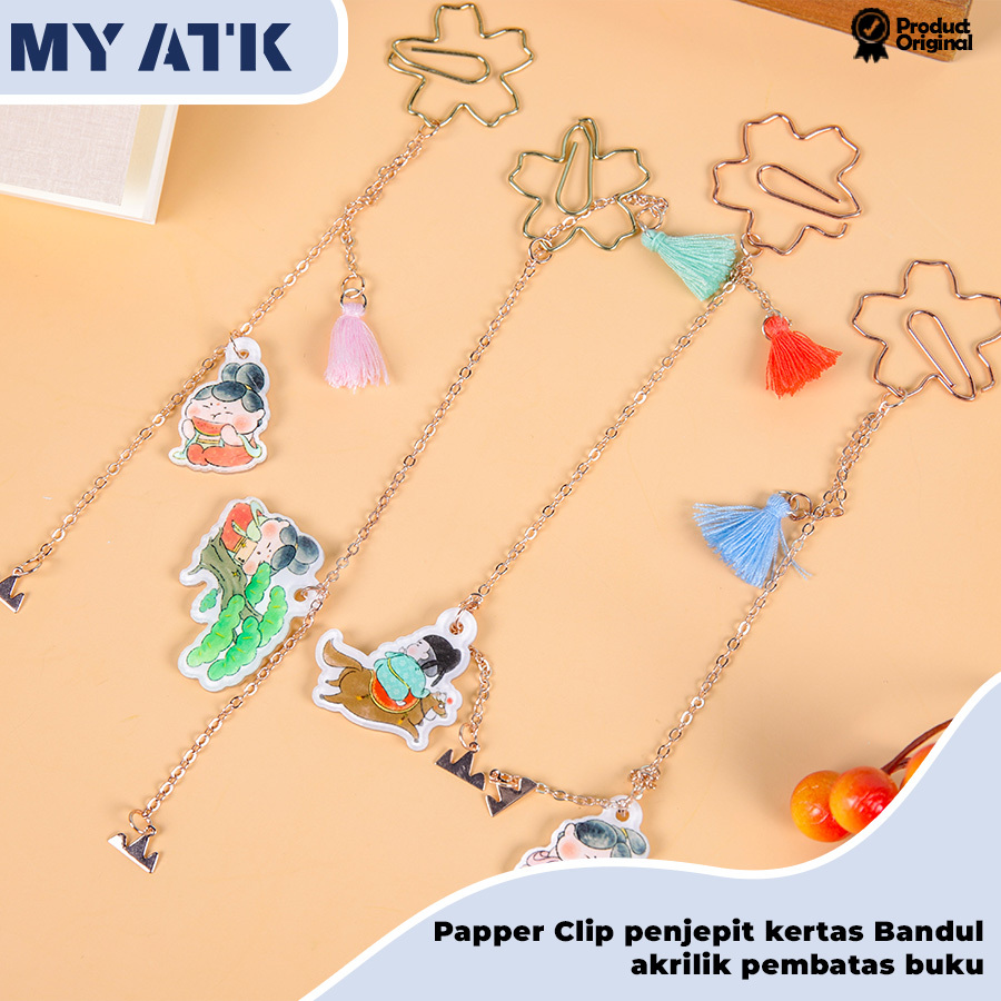 Jual Pembatas Buku Bookmark Paper Clip / Penjempit Kertas | Shopee ...