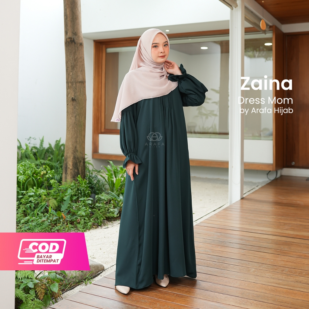 Jual Arafa Hijab - Zaina Dress Mom | Gamis Wanita Kekinian Terbaru 2025 | Sarimbit Lebaran ...