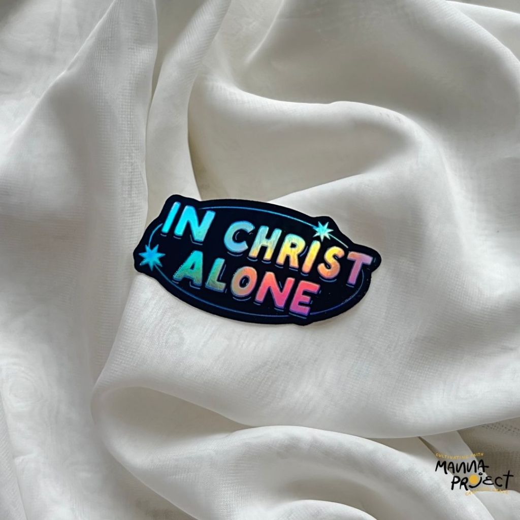 Jual In Christ Alone Hologram Sticker | Manna Project | Sticker Rohani ...