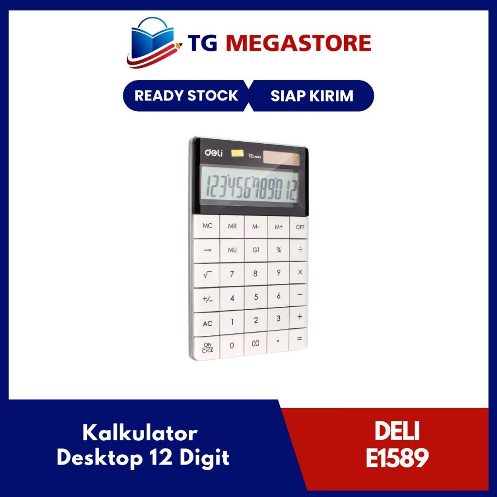 Jual Kalkulator DELI Desktop 12 Digit - E1589 | Shopee Indonesia