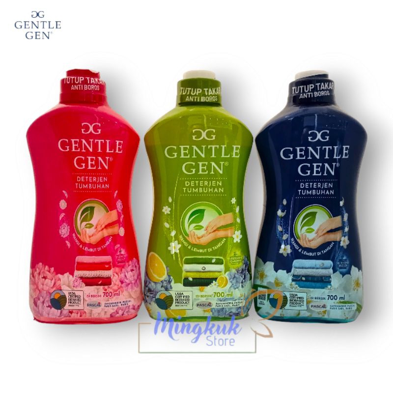 Jual Gentle Gen Deterjen Cair 700ml - Gentle Gen Pink, Hijau, Biru 700 ...