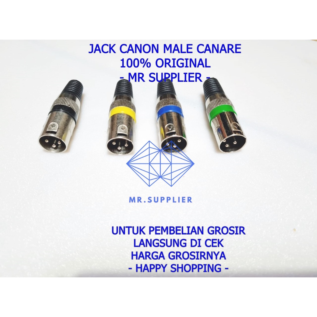 Jual JACK CANON (XLR) MALE CANARE | Shopee Indonesia