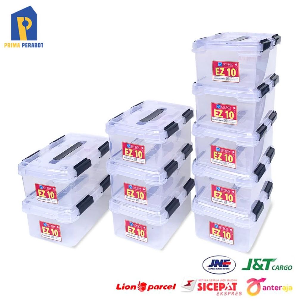 Jual Storage Box 10 Liter Container boks 10 Pcs EZ-10 Kotak Penyimpanan ...