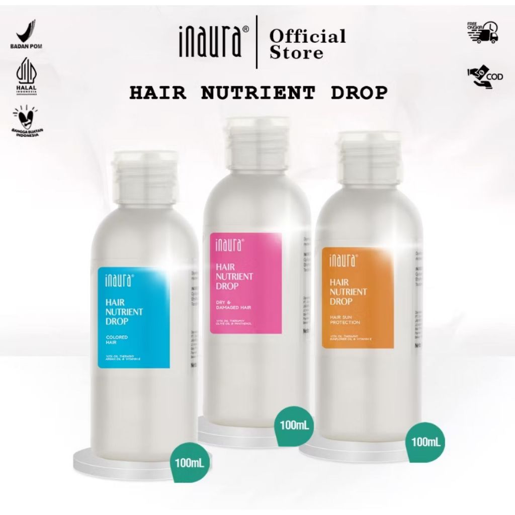 Jual Inaura Hair Nutrient Drop 100 ml | Shopee Indonesia