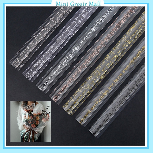 Jual 20 Lembar Flower Wrapping Bening Transparan Plastik buket bunga ...