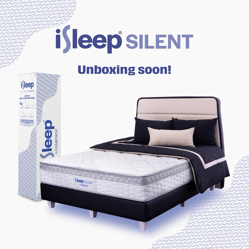 Jual matras isleep silent by comforta springbed kasur vacum pocket spring in the box | Shopee ...