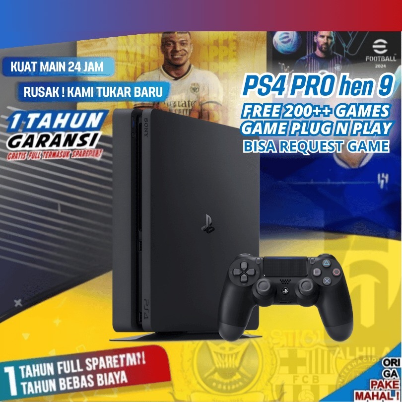 Jual PS4 PRO FW 9 500GB-1TB segel void sony + free game permanen ...